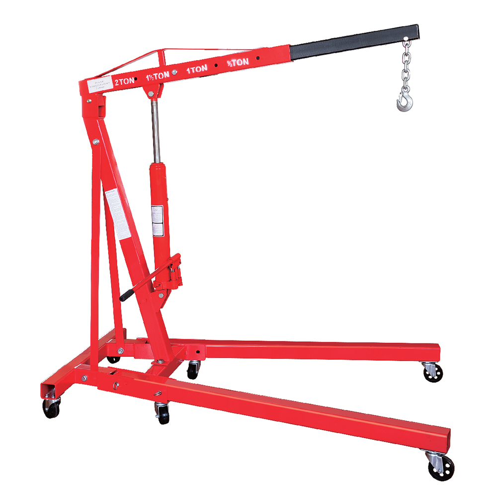 GEC Hydraulic Foldable Engine Crane 2 Ton | Garage Equipment Center ...
