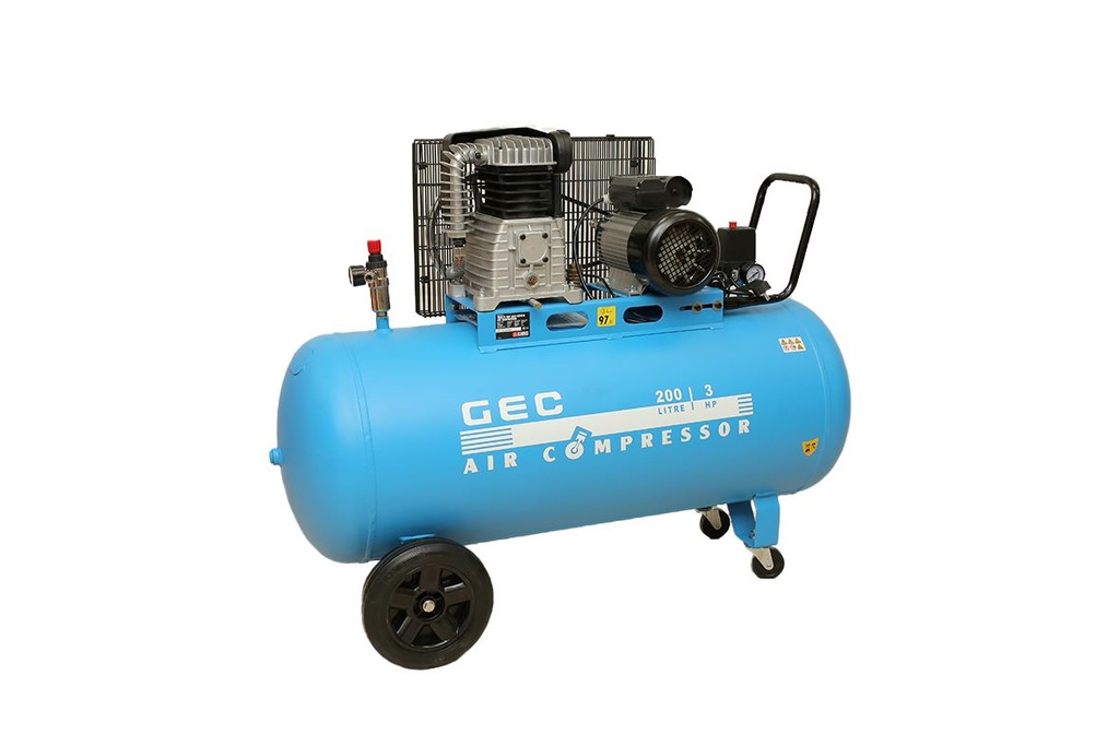 GEC COMPRESSORS 200LTR-2070J Belt Driven Air Compressor 10Bar 200Liter ...