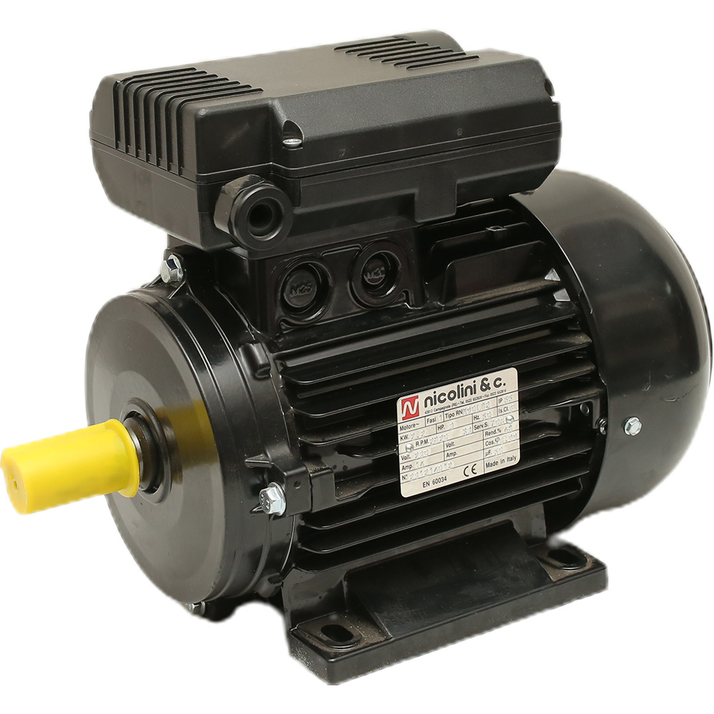 NICOLINI Male Shaft Electric Motor 2-Poles 2.2kW 3HP 2800Rpm 220V ...